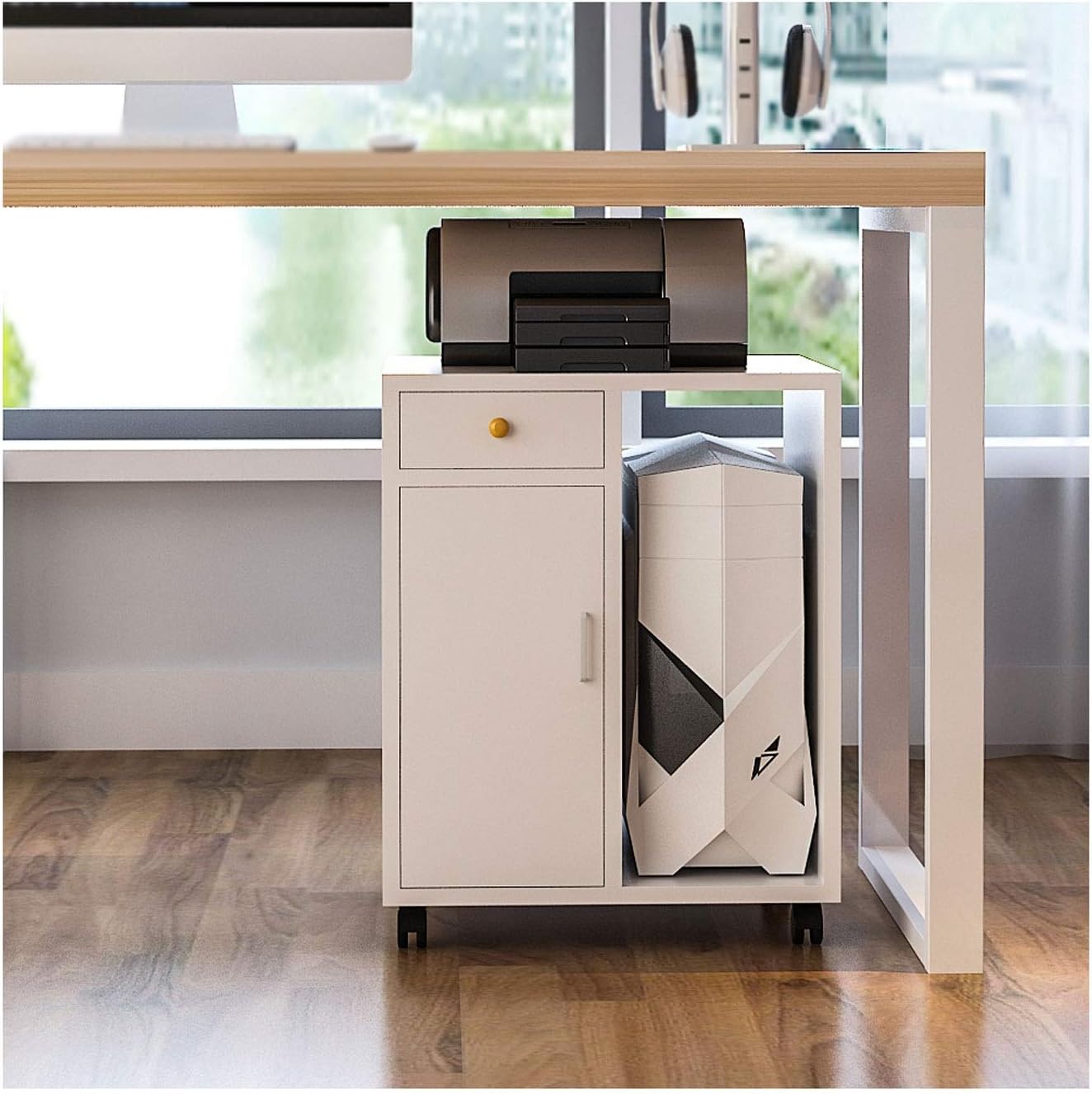 Amazon.com: Printer Stand Mobile Mainframe Tray Bracket Printer Stand ...