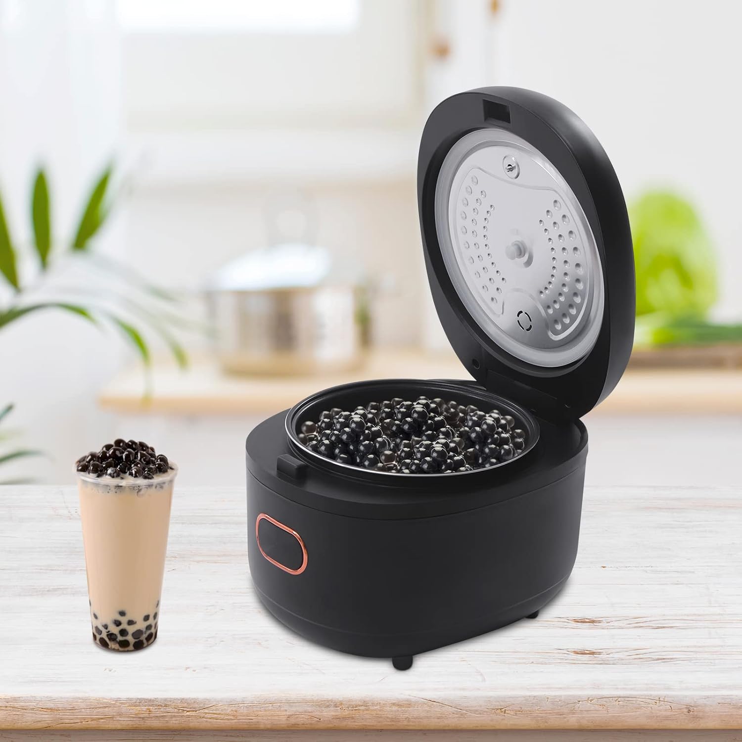 Amazon.com: Commercial Fully Automatic Pearl Pot Pearl Tapioca Cooker ...