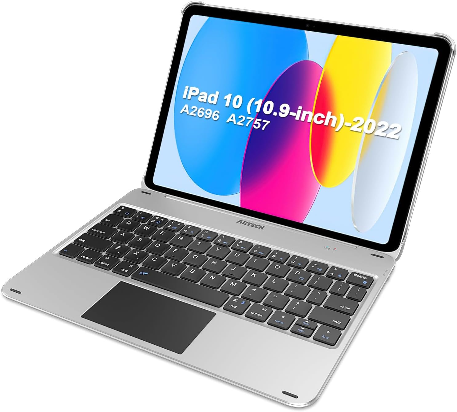 iPad 10 Gen 10.9-inch Keyboard Case with Trackpad, Arteck Bluetooth ...