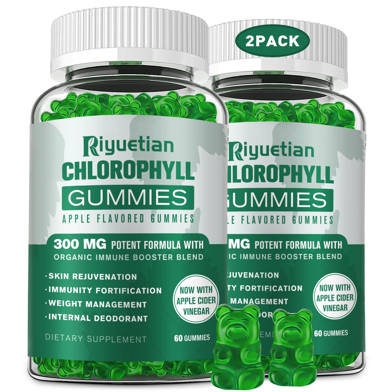 Amazon.com: Sugar Free Chlorophyll Gummies - with Unfiltered ACV ...