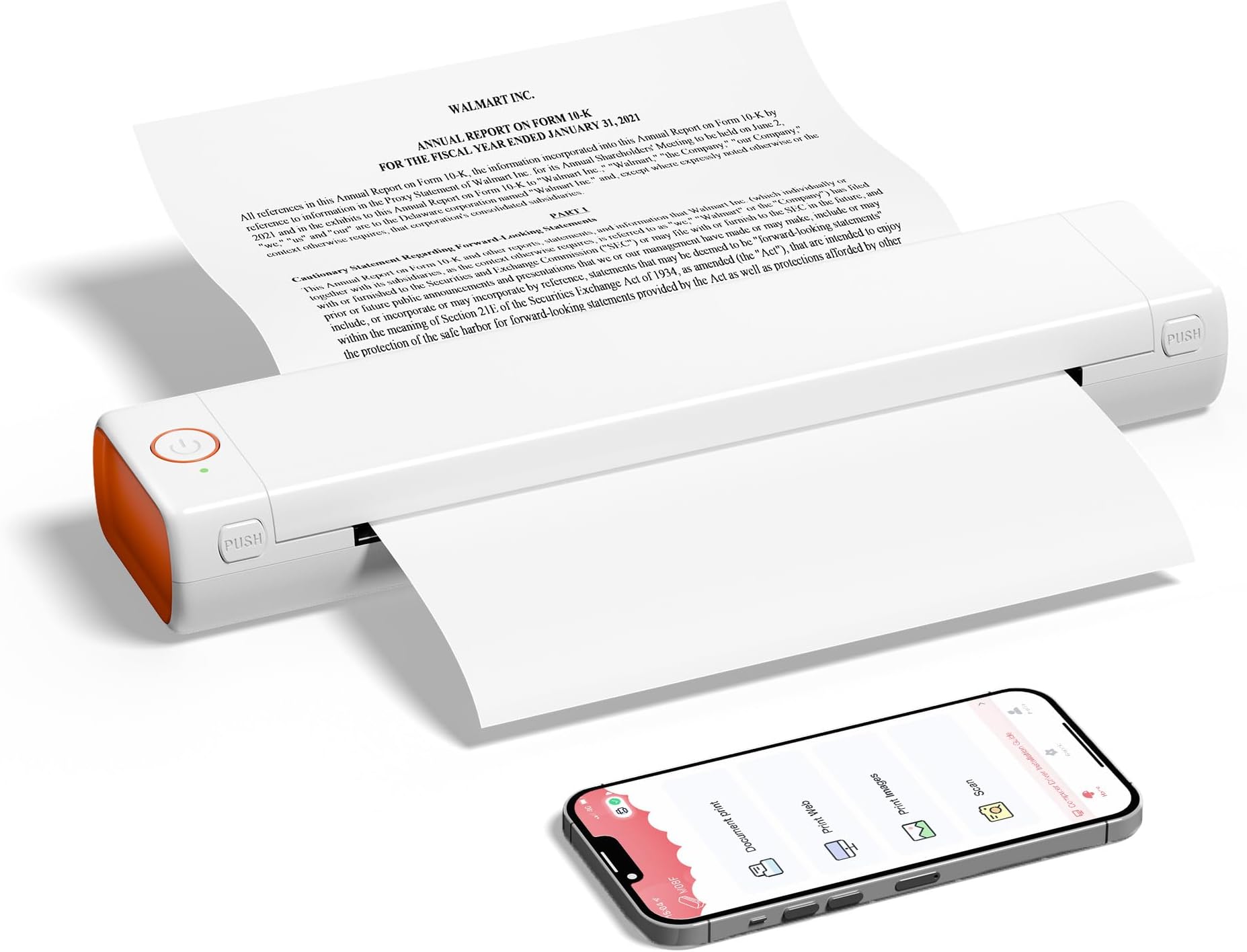 Phomemo M832 Mobiler Drucker A4 für Unterwegs, Thermodrucker A4 für ...