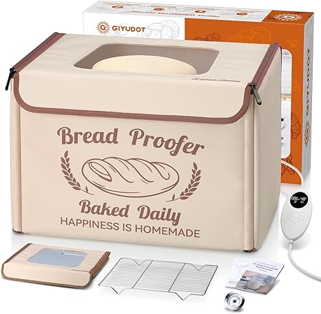GIYUDOT Folding Bread Proofing Box with 50-113℉ Temp Control & 48H ...