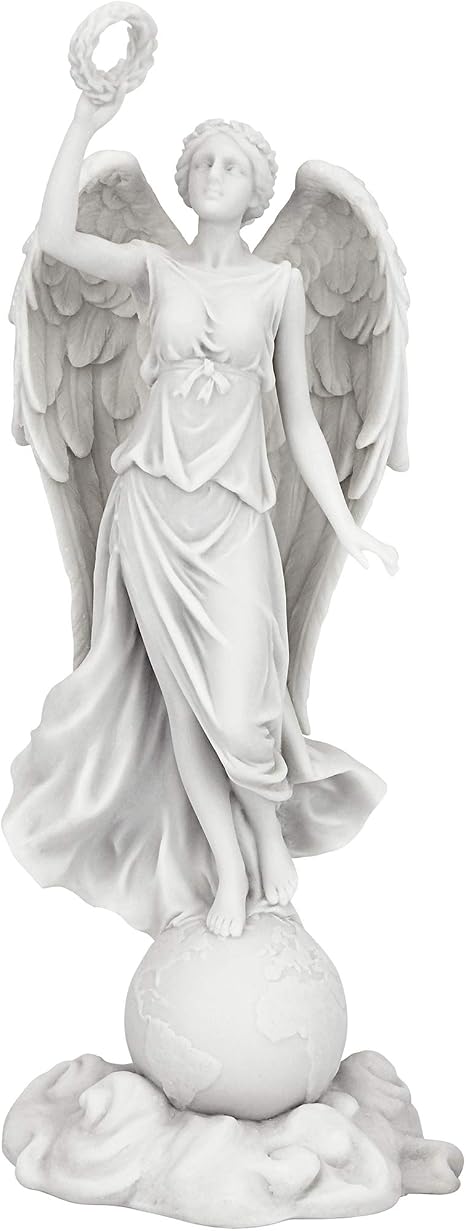 Amazon.com: Design Toscano WU74471 Angel of Peace Statue Figurine, 11 ...