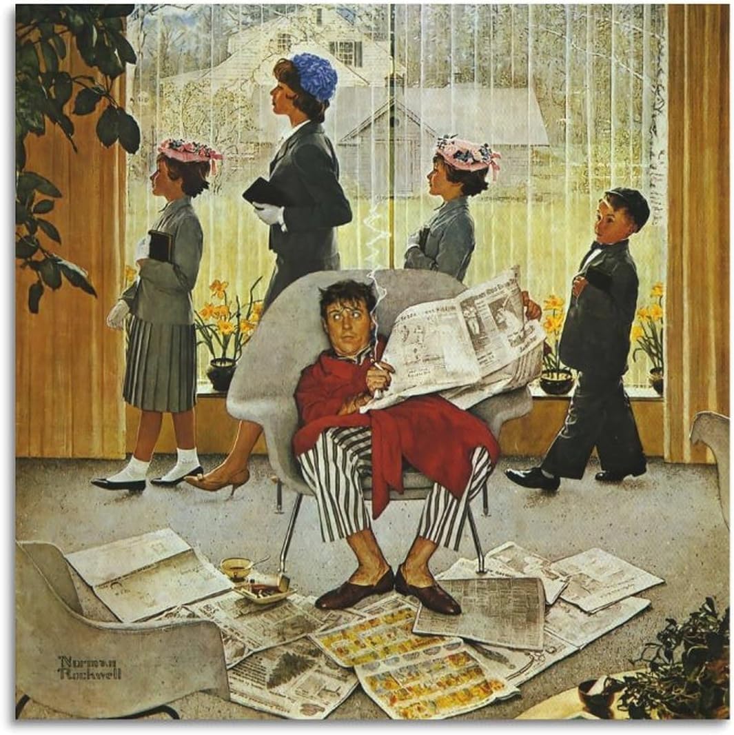 Rockwell Poster Freedom Of Worship (S) | Norman Rockwell | The Vintage
