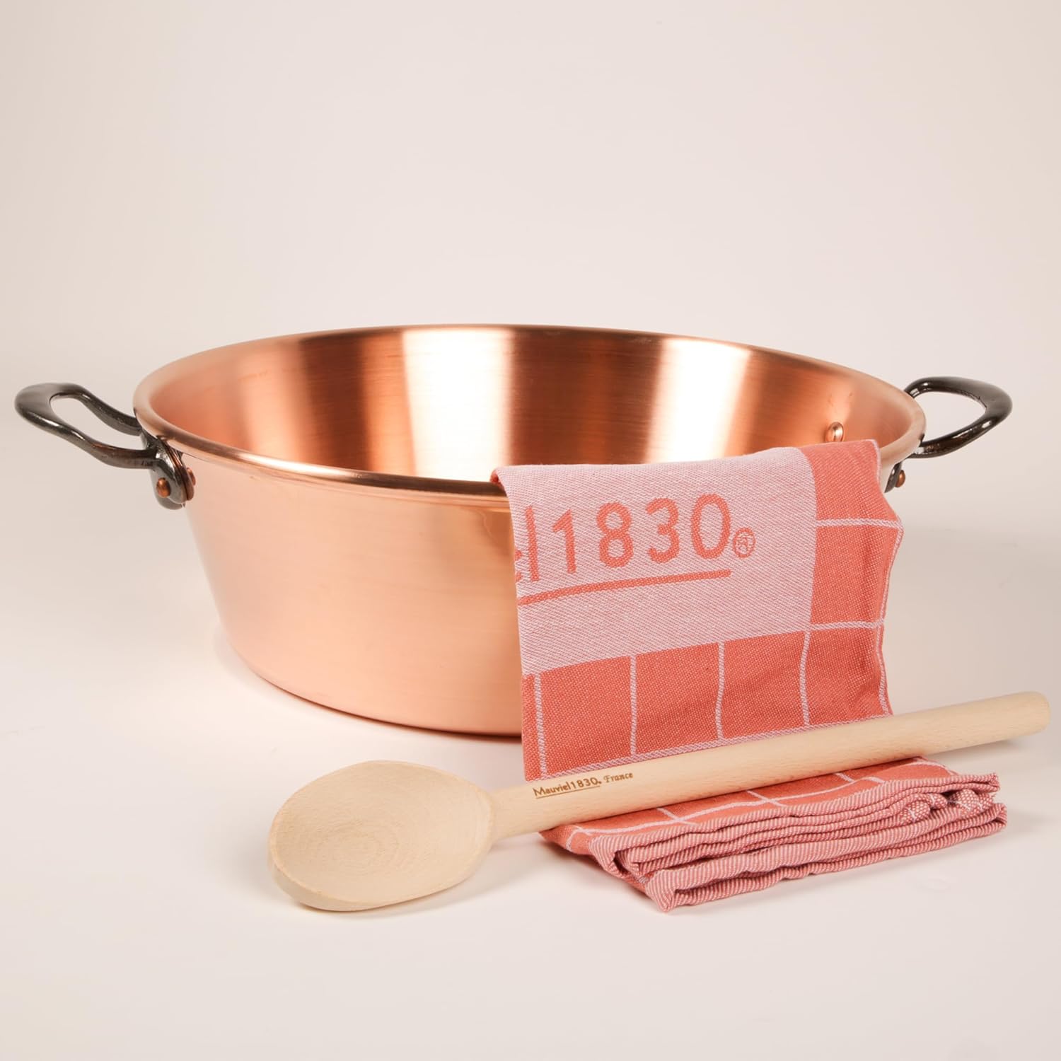 Amazon.com: Mauviel M'Passion Copper 3-Piece Jam Pan Set With 9.4-Qt ...
