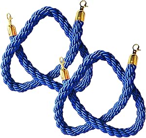 Amazon.com: Crowd Control Braided Hemp Rope Barrier, Woven Hanging Rope ...