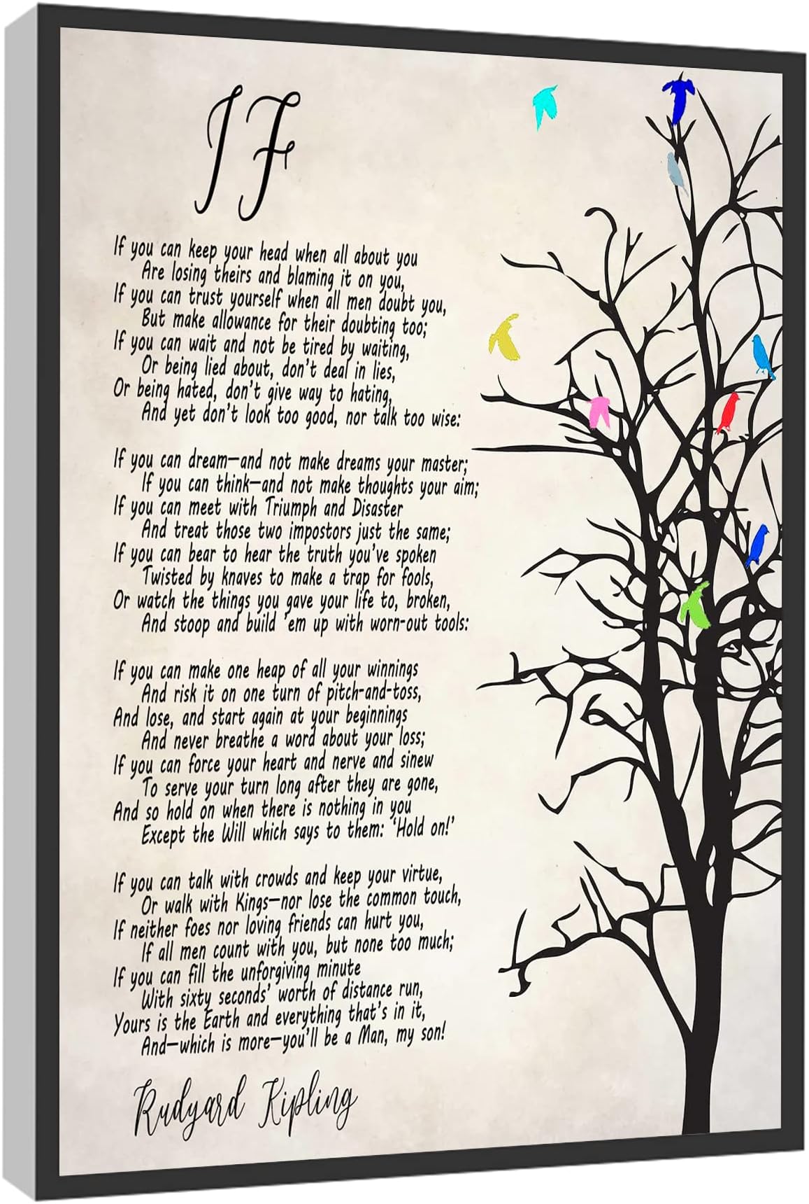 Amazon.com: Rudyard Kipling Poem: “If” (8x10 Unframed Photo) | Poster ...