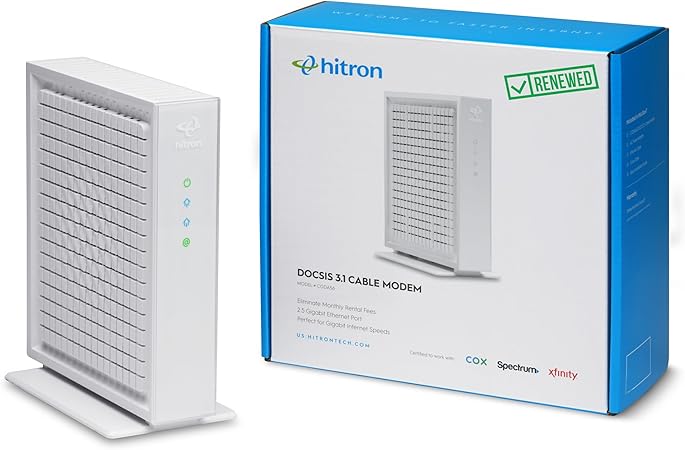Amazon.com: Hitron CODA56 Multi-Gigabit DOCSIS 3.1 Modem | 2.5 Gbps Max ...
