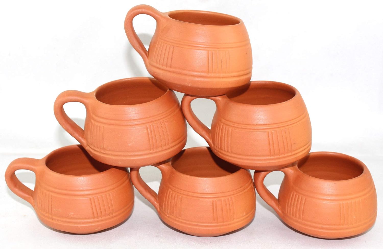 Amazon.com | Odishabazaar Terracotta(Real Mitti) Clay Mud Tea Kullad ...