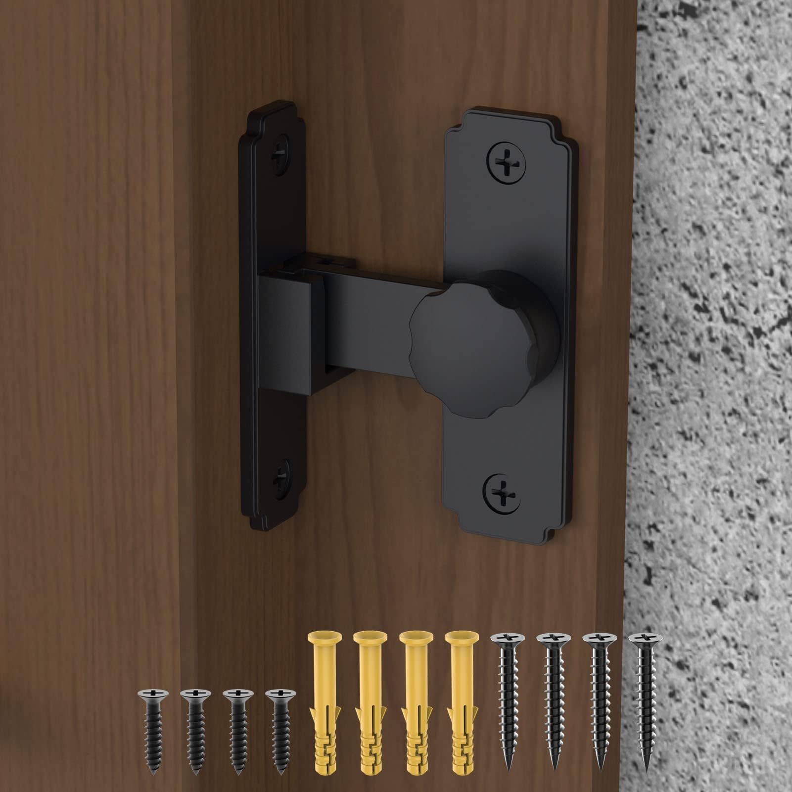 Amazon.com: HECENVEI Barn Door Lock Hardware - 90/180 Degree Small ...