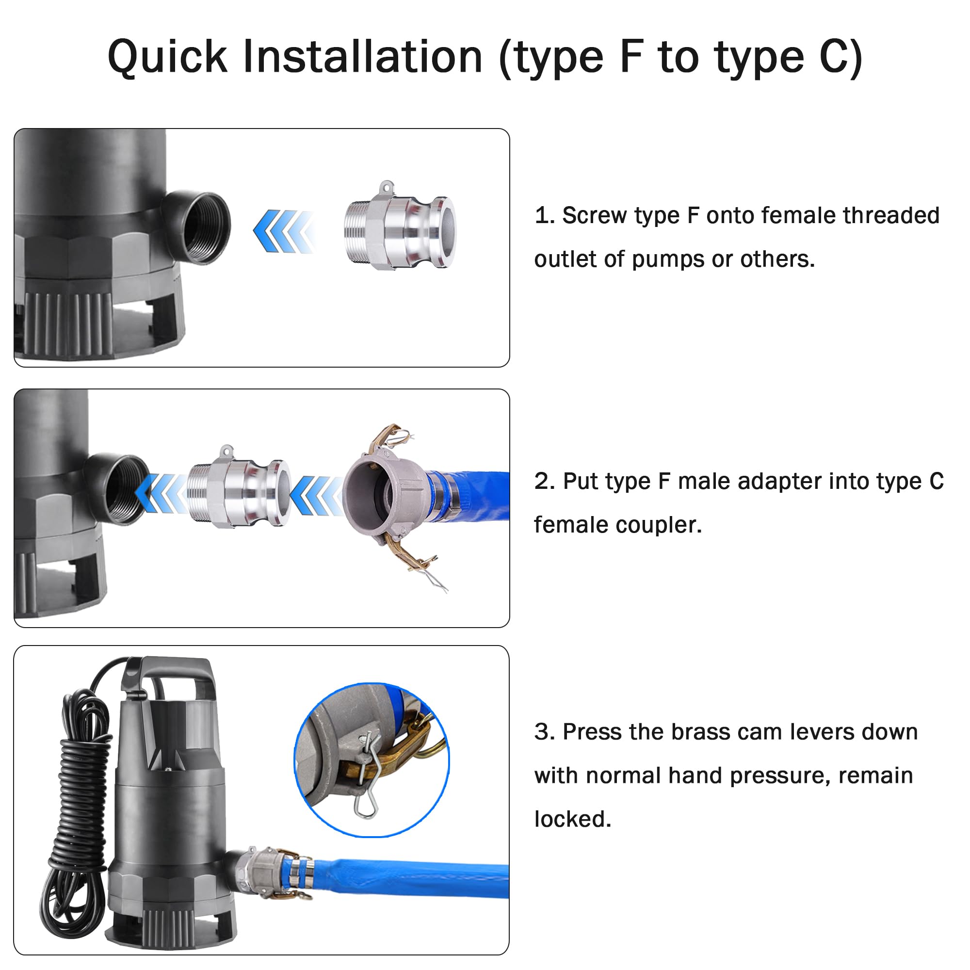 Snapklik.com : DAVCO 2" ID 100 Ft PVC Lay Flat Discharge Hose, Heavy ...