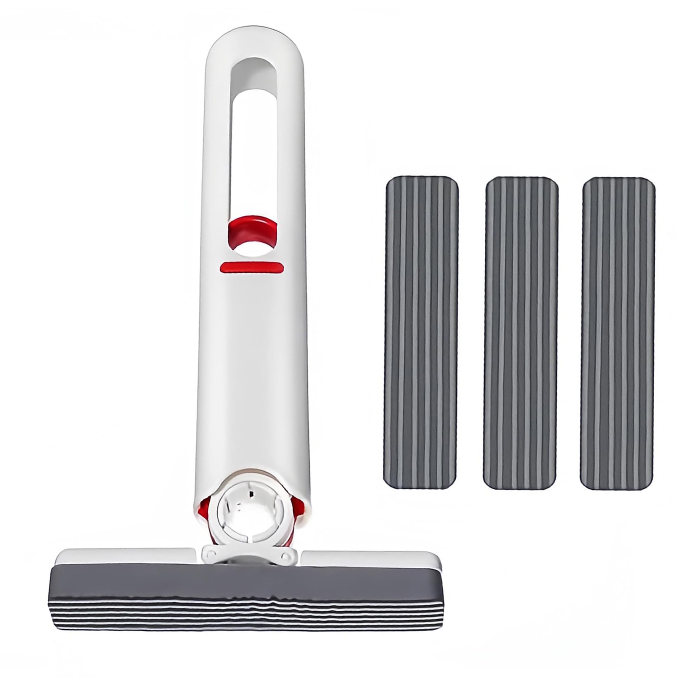 Portable Mini Mop, Self-Squeeze Sponge Mop, Wet and Dry Use, Washable ...