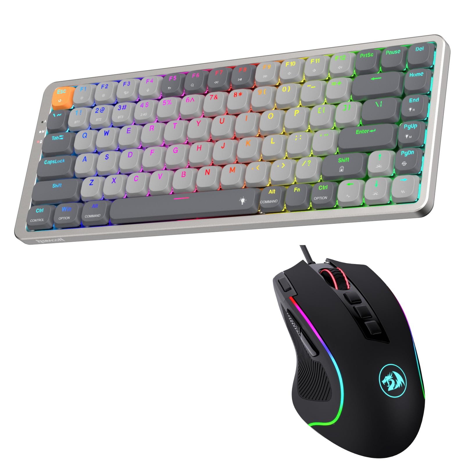 Amazon.com: Redragon M612 Gaming Mouse K652 Gaming Keyboard Bundle ...