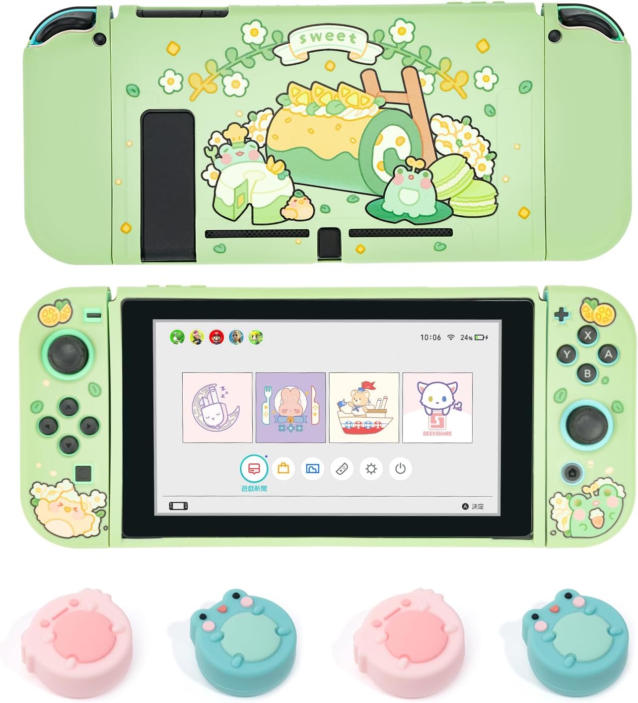 Switch 2 Slim Case GeekShare Switch Protective Case - Strawberry ...