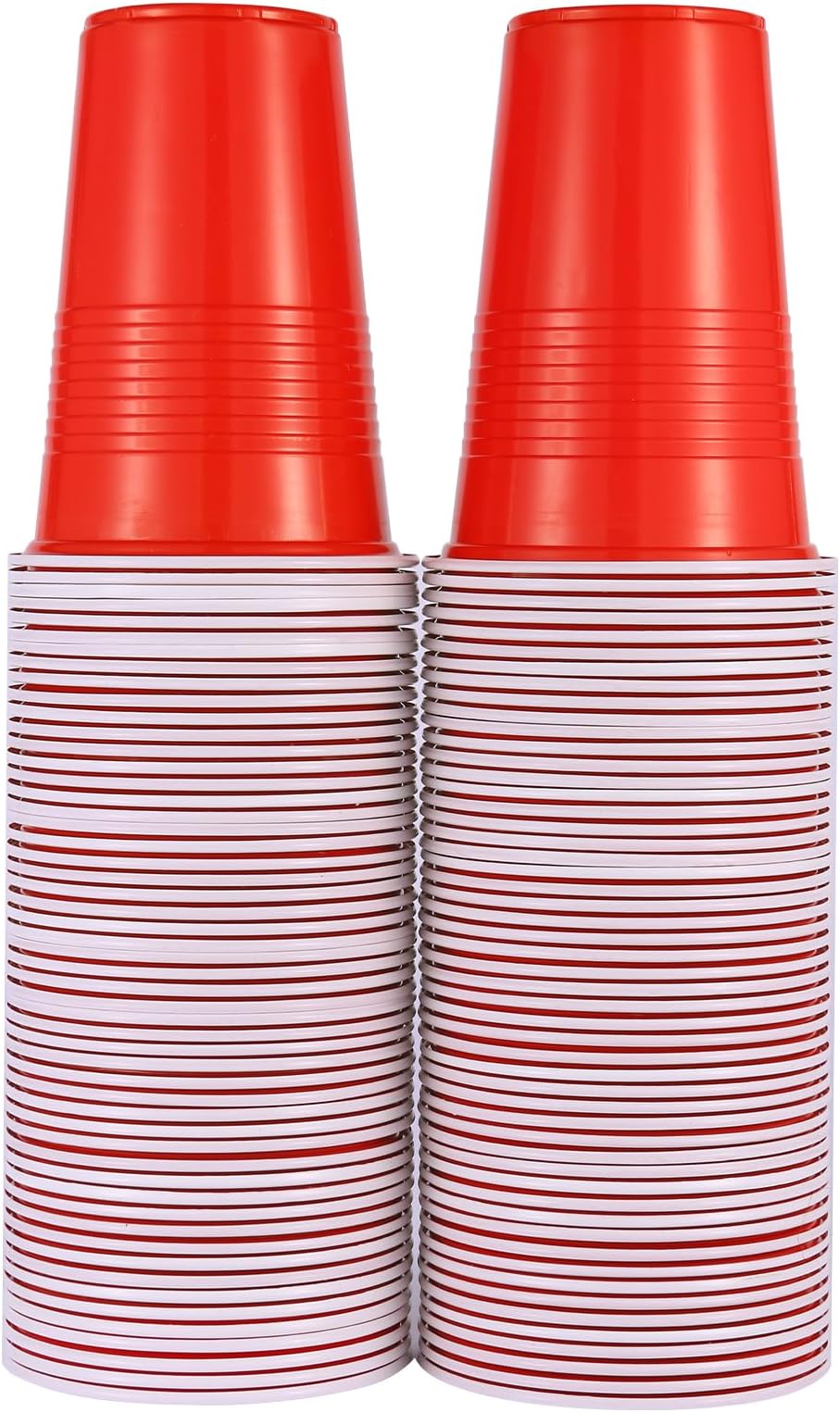 Amazon.com: PLUMEQUICK 18 oz. - 100 Count Plastic Party Cups - Two ...