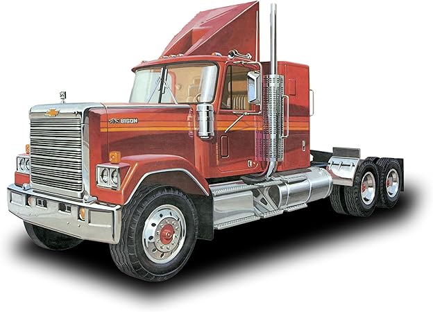 Amazon.com: AMT Chevrolet Bison Conventional Tractor 1:25 Scale Model ...