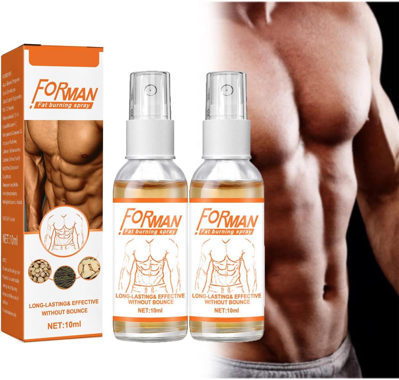 Hehimin 2Pcs Apolloostory Gynecomastia Chest Tightening Spray ...