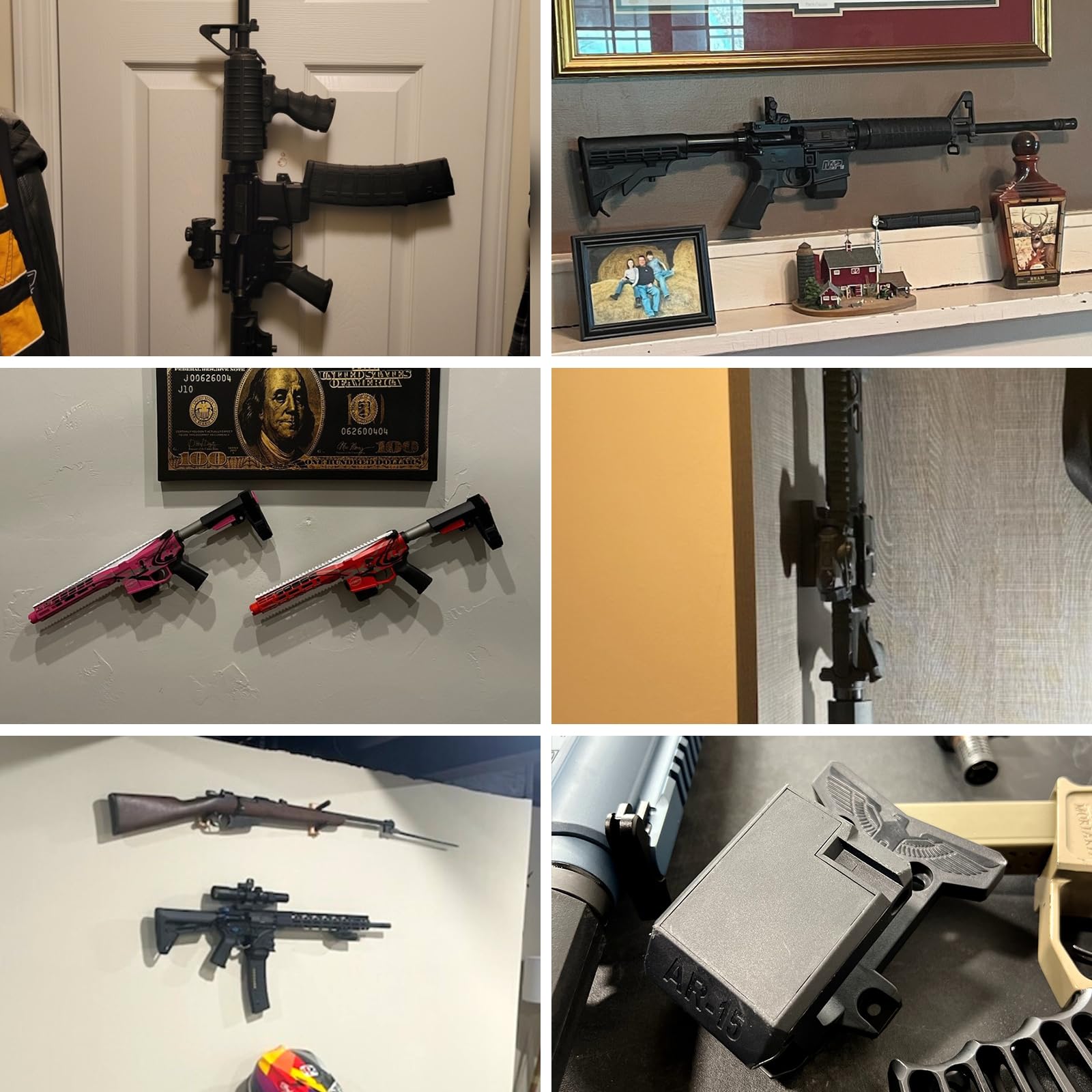 Snapklik.com : 2-Pack AR Wall Mount, 300Lbs Of Tension Bearing, PA ...