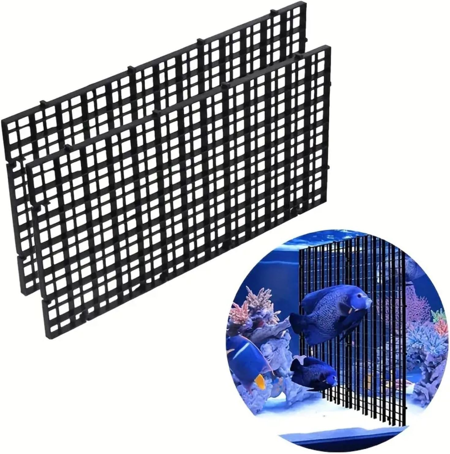 VAYINATO® Black (2 Pcs Egg Crate & 2 Pcs Divider Clip) Divider Grid ...