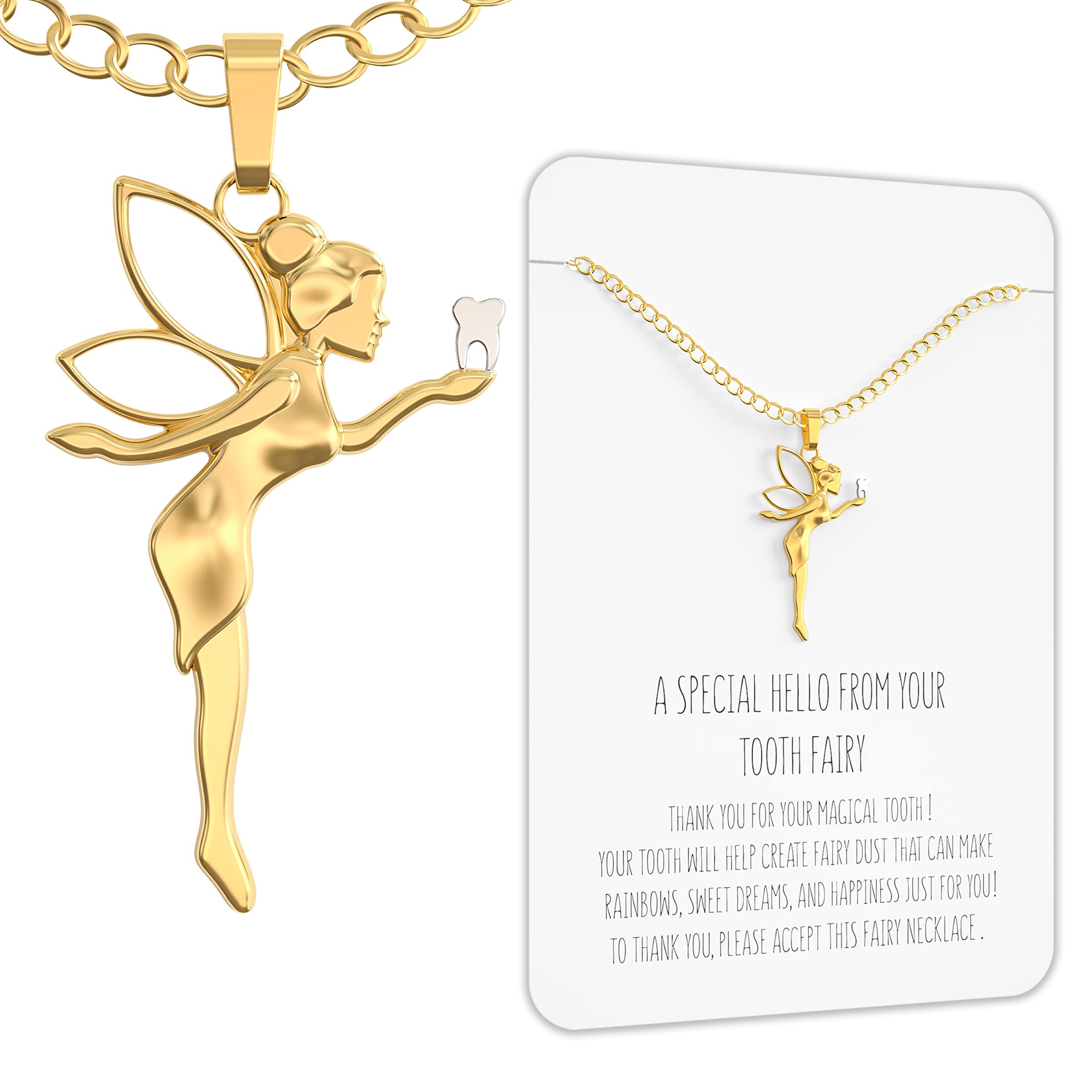 Buy Tooth Fairy Necklace – Tooth Fairy Pendant - A Message From Your ...
