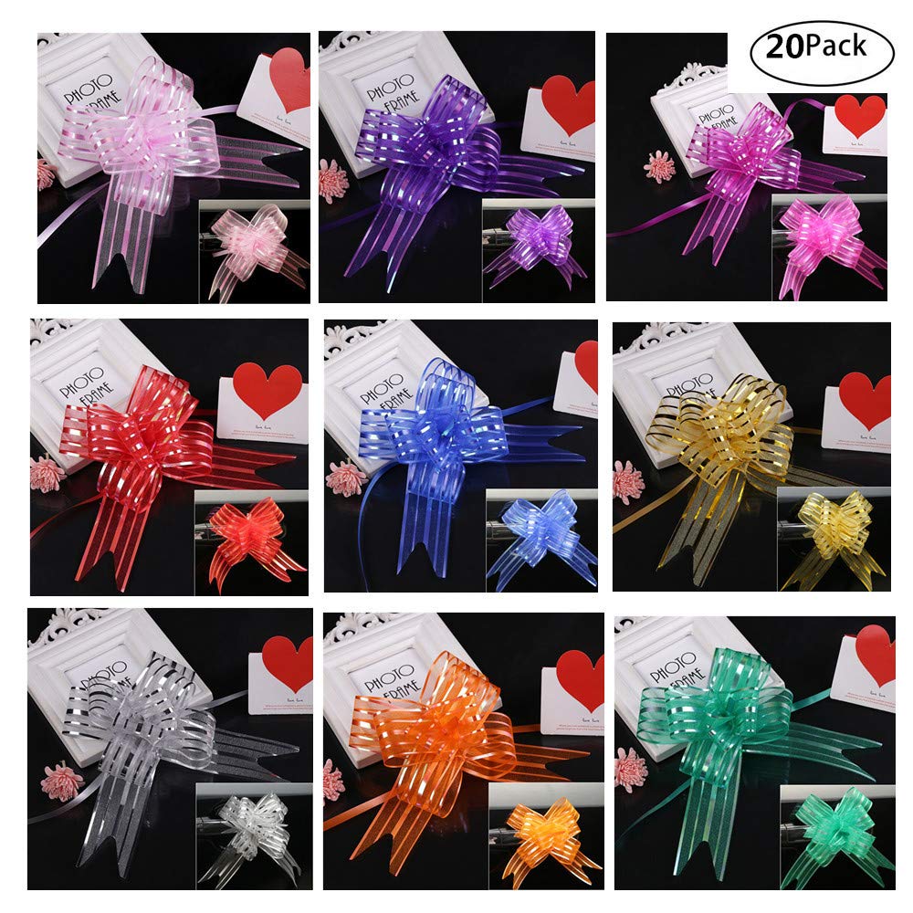 Elegant Gift Pull Bows for Birthdays Easter Christmas, 20 Pack 6 ...