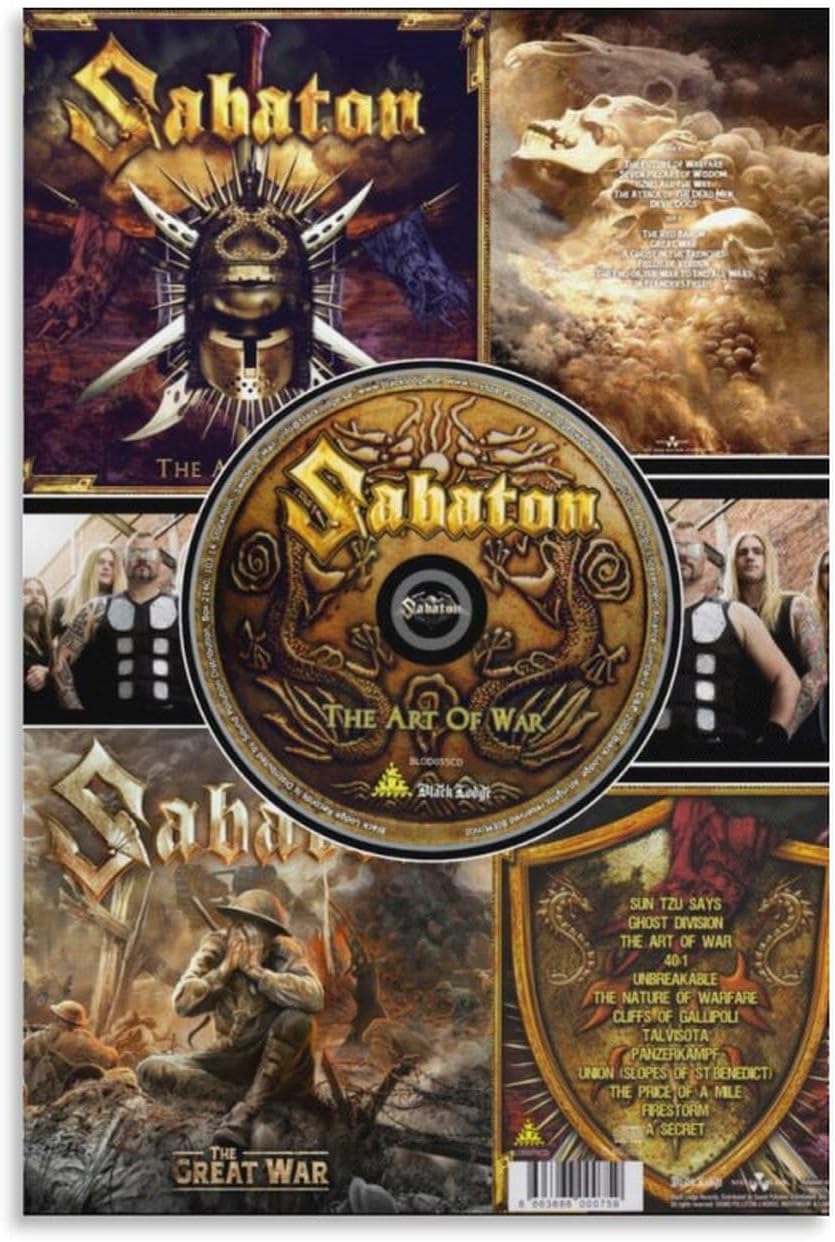 Amazon.com: Sabaton Sabaton Art Heroes Poster Sabaton The Art of War ...