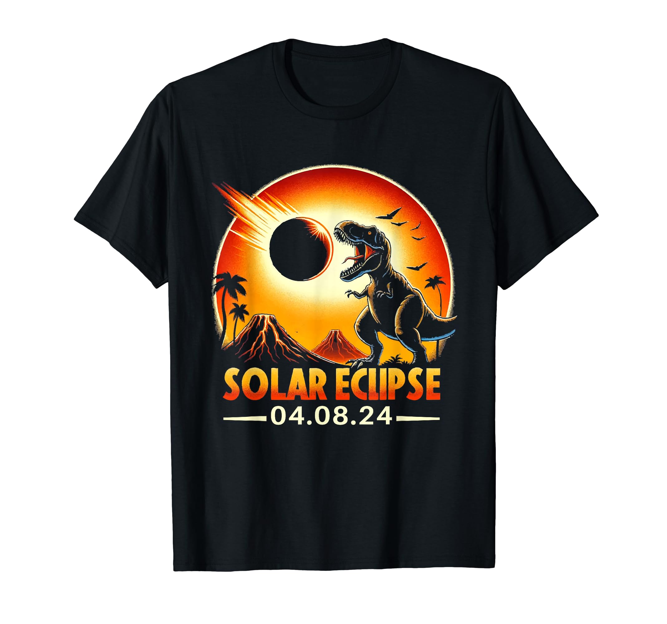 Amazon.com: Solar Eclipse TShirt 2024 TRex Wearing Solar Eclipse ...