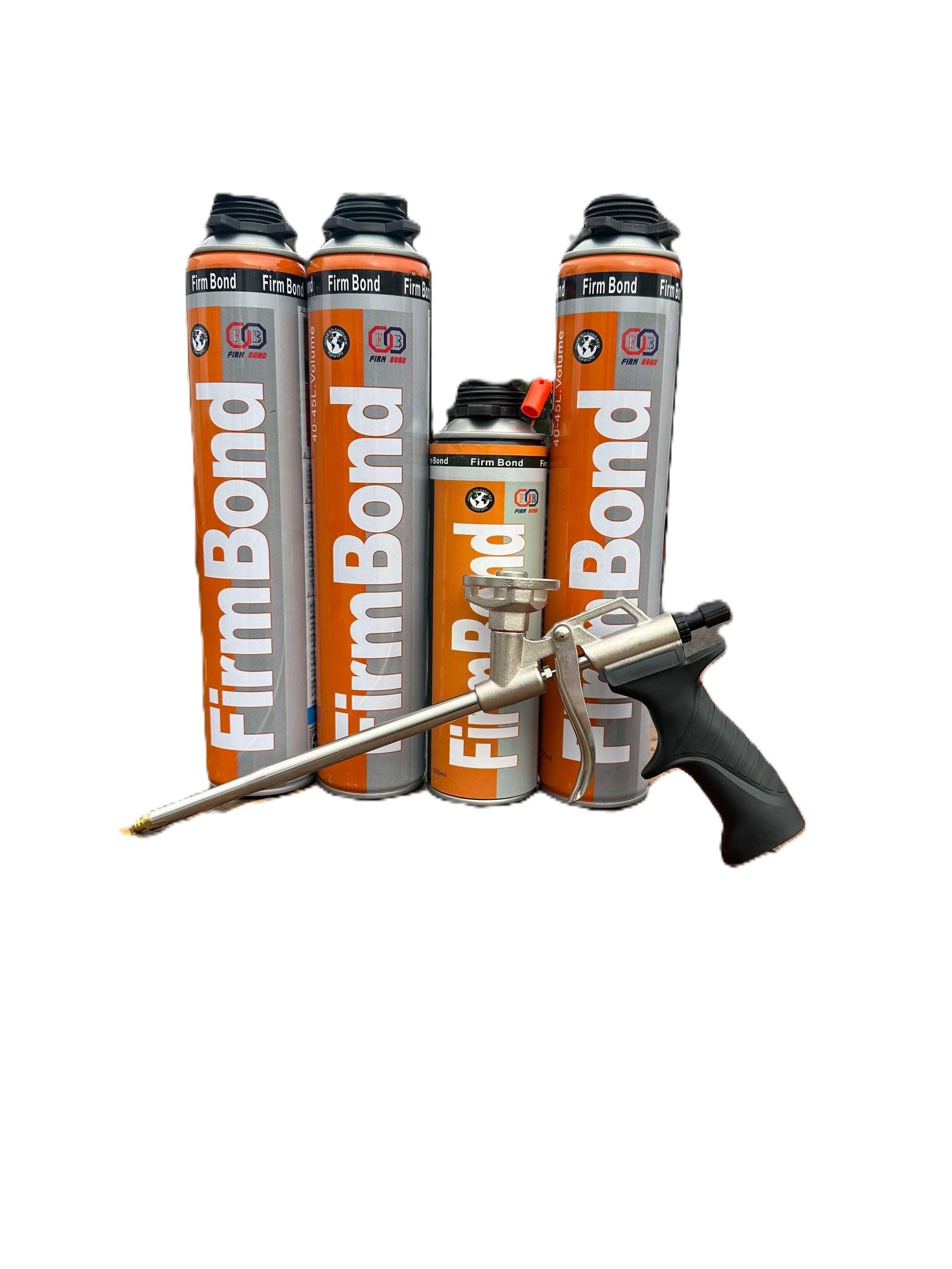 Full Polyurethane Foam KIT: 3 Polyurethane Spray Foam + 1 Foam Cleaner ...