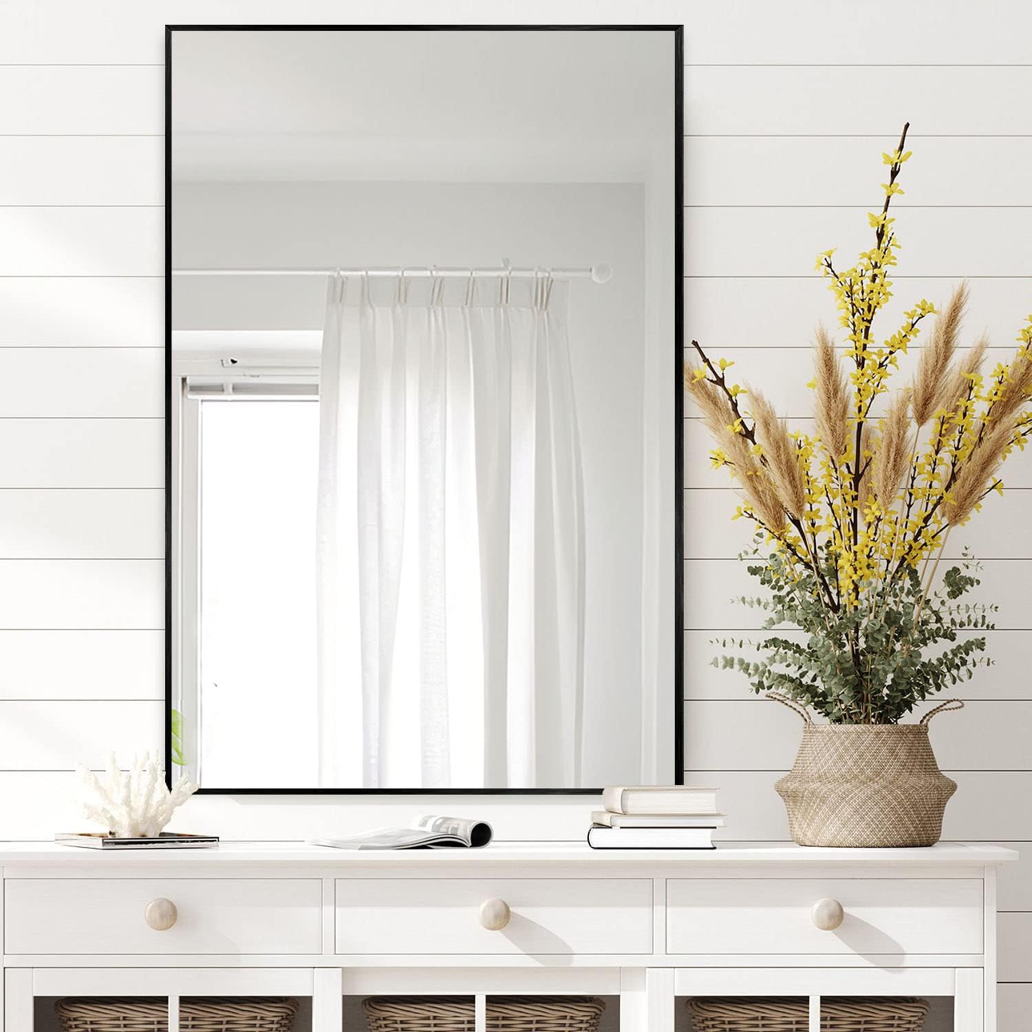 Amazon.com: MIRUO Wall Mirror Full Length Wall-Mounted Mirror Hanging ...