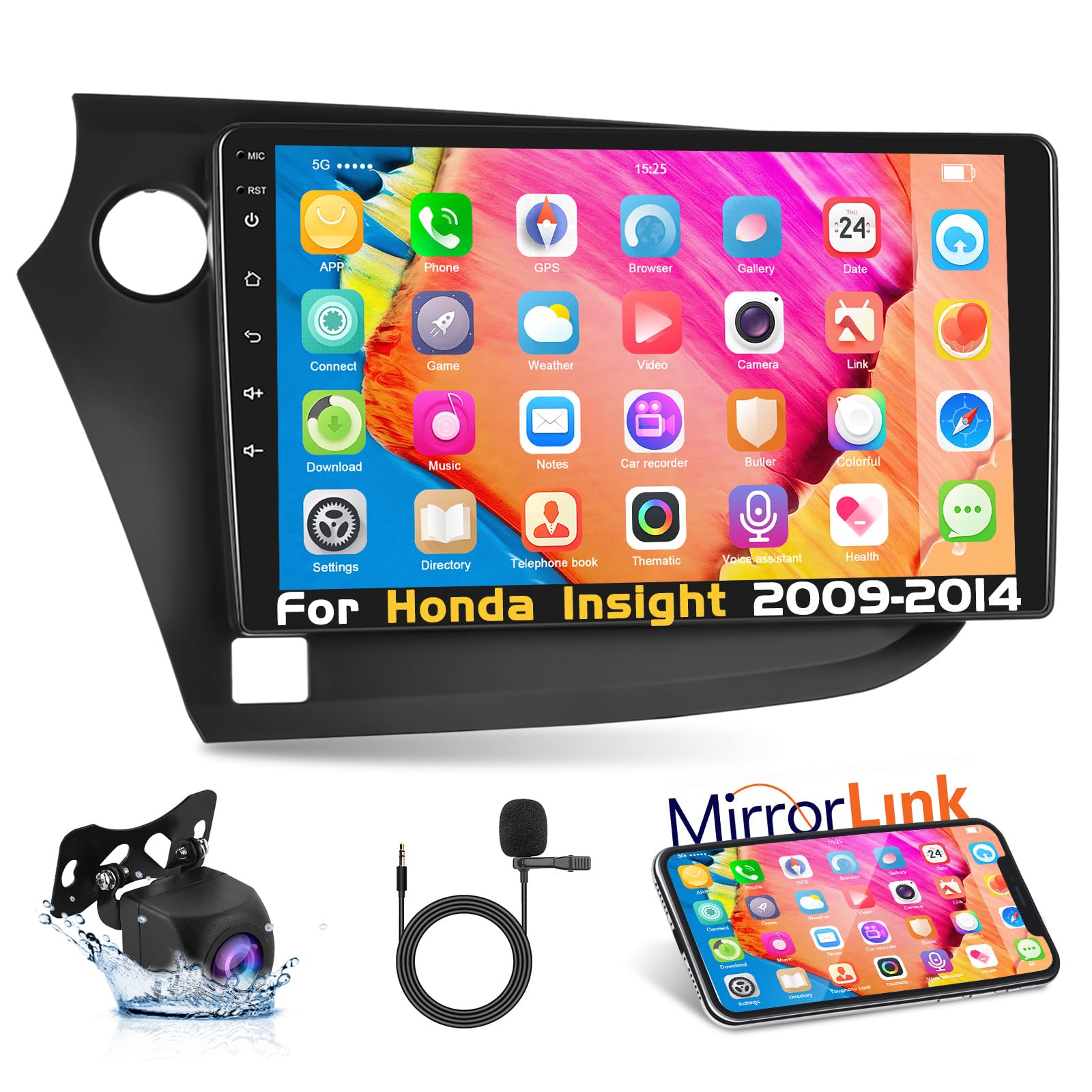 Amazon.com: Podofo Car Stereo Radio for Honda Insight 2009 2010 2011 ...