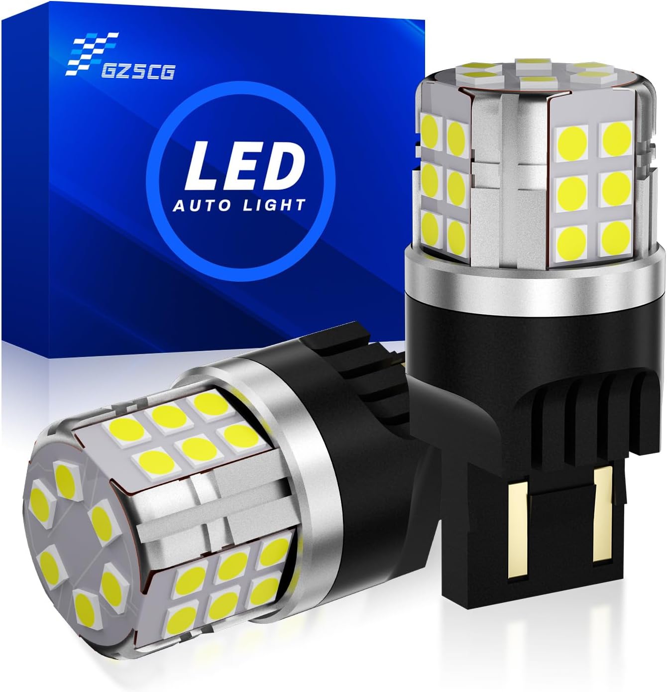 GZ5CG W21/5W LED Bulbs 12V T20 7443 580 Bulbs 3030 30 SMD 1500LM 6500K ...