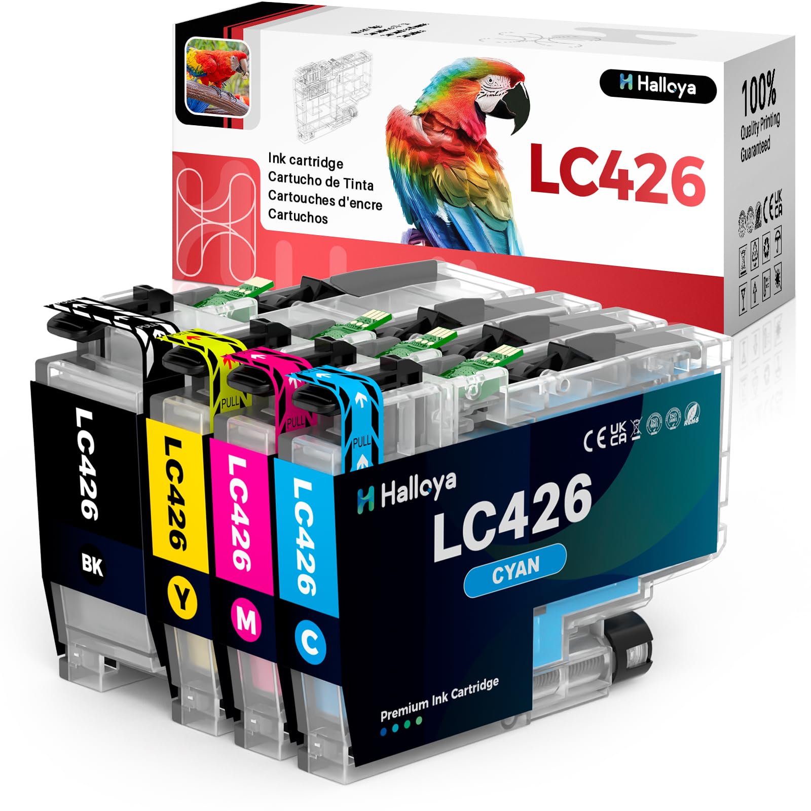 Halloya LC426 LC-426 Ink Cartridges Multipack Replacement for Brother ...