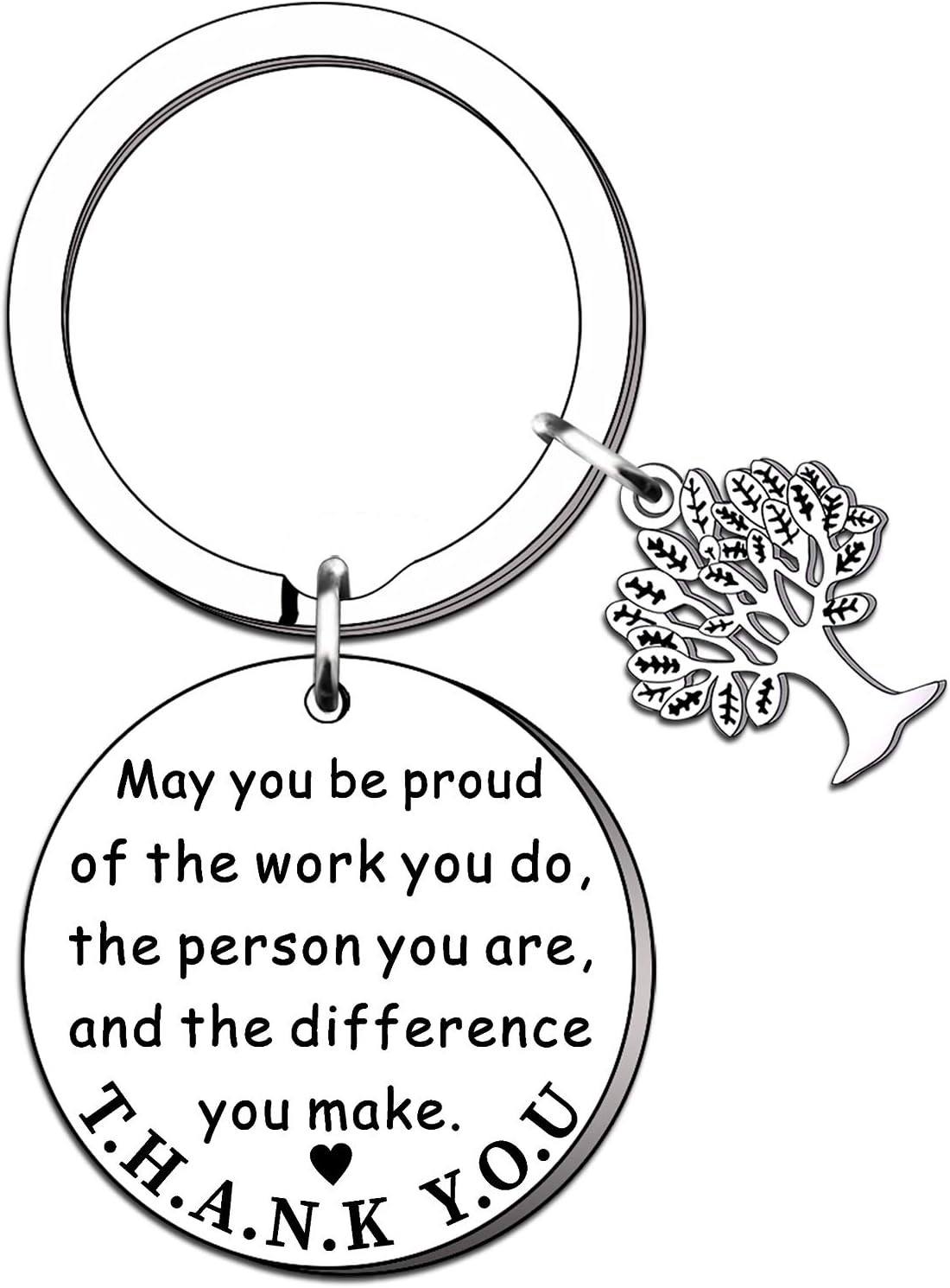 SMARGO Thank You Keyring for Coworkers Women Men Appreciation Key ring ...