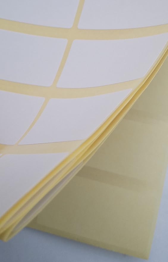 200 Labels Stickers Multi Purpose. Small Sticky Labels, 50 x 25mm / 2 x ...