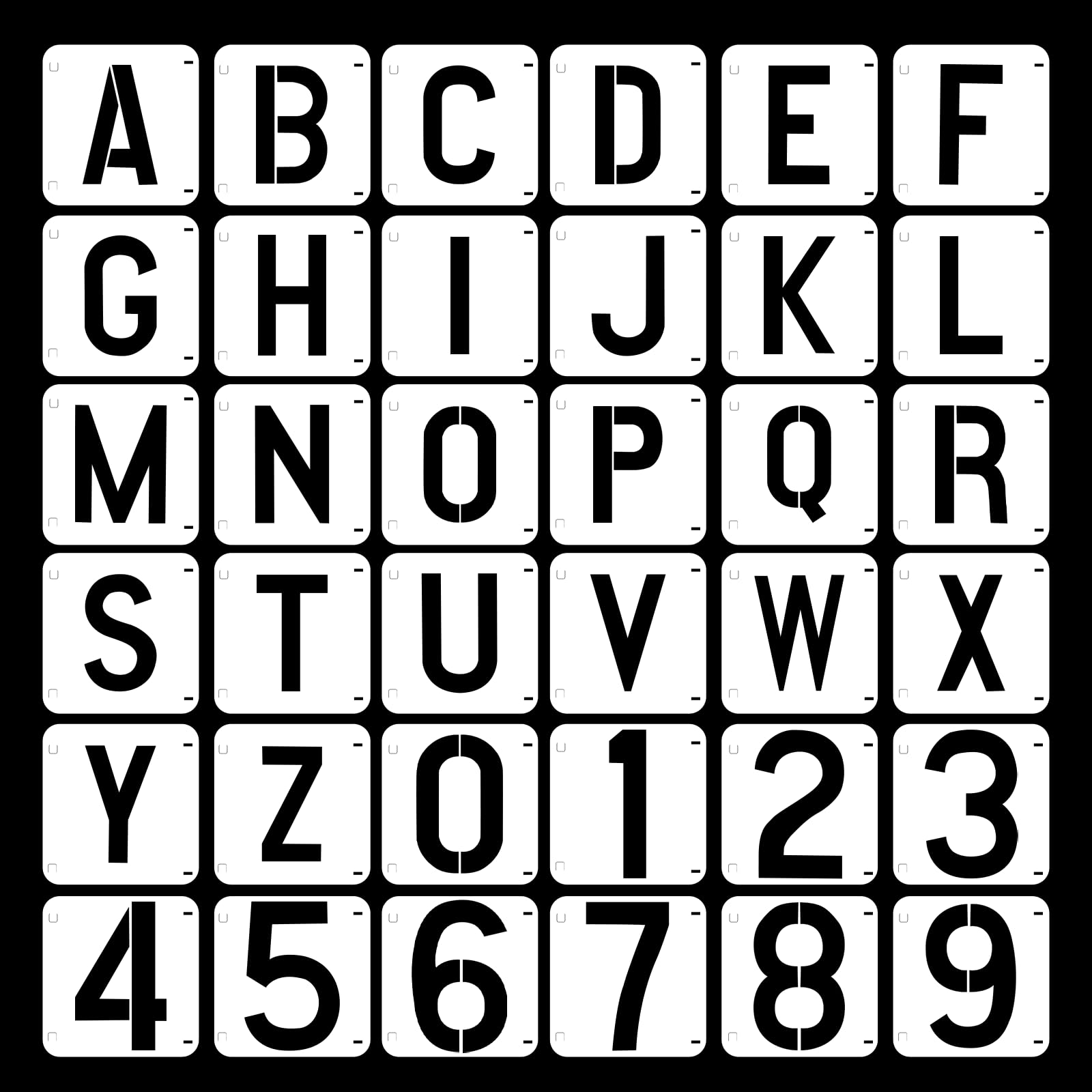 Amazon.com : Molain 4 Inch Letter Stencils, Stencil Letters, Alphabet ...
