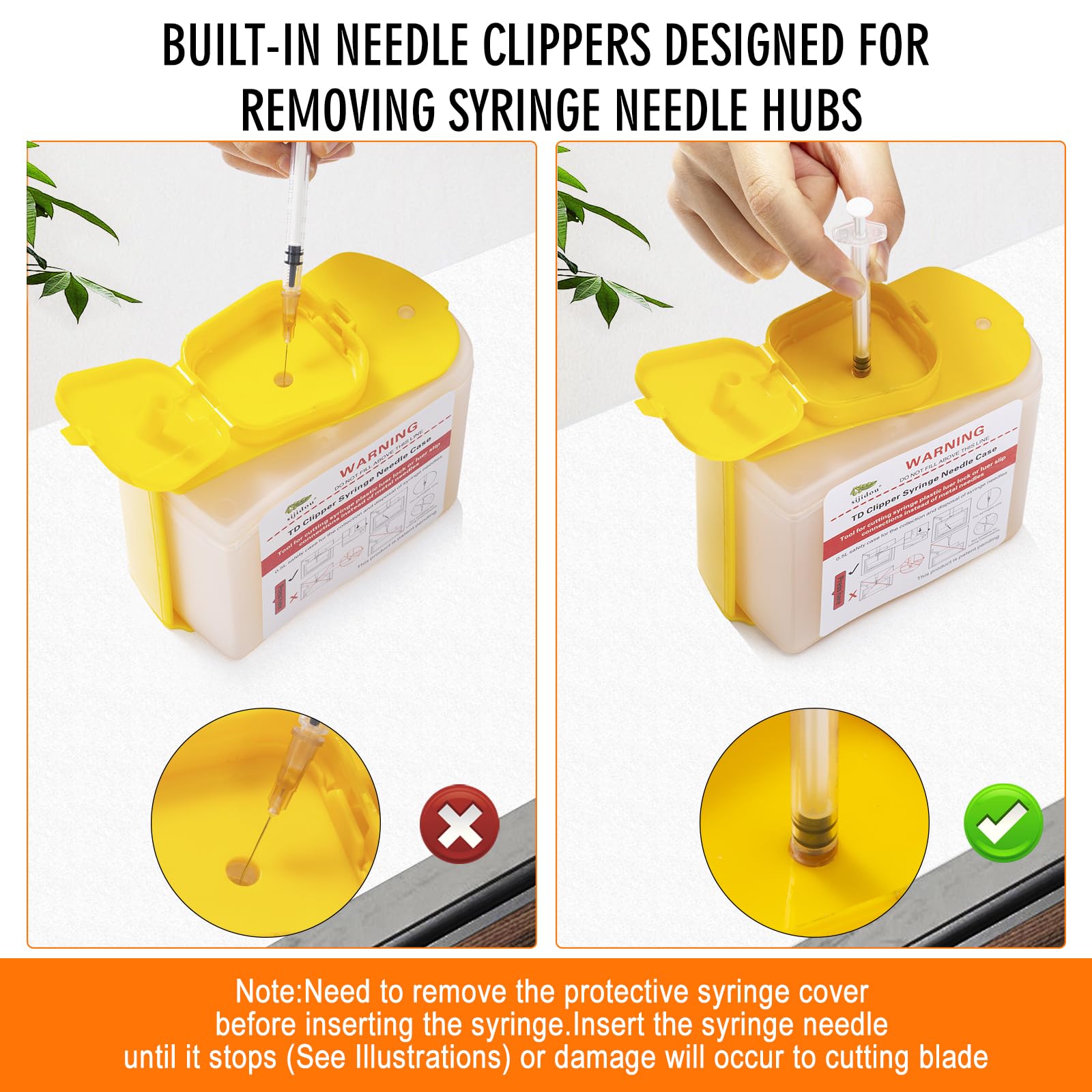 Snapklik.com : Sijidou Needle Clipper For Syringe And Sharps Disposal ...