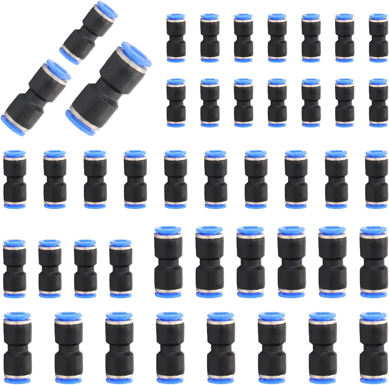 ChillWaves 45 Packs 4mmm & 6mm & 8mm Plastic Push to Connect Pneumatic ...