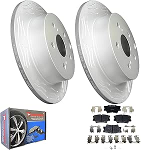 Amazon.com: Stirling [REAR] Performance Brake Rotors And Ceramic Pads ...