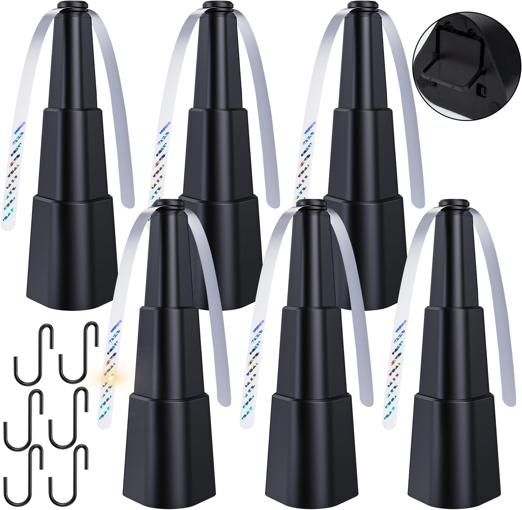 Amazon.com: 6 Pack Fly Fans for Tables Outdoor Patio, Portable Fly ...