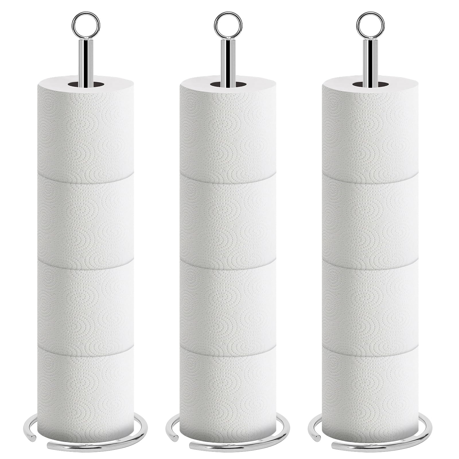 Amazon.com: NearMoon Bath Toilet Paper Holder Stand, Free Standing ...