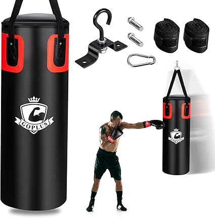 Amazon.com : Goplus Punching Bag for Adults, 56 lbs Heavy Hanging ...