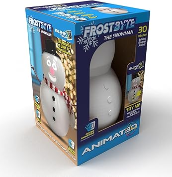 Amazon.com: ANIMAT3D FrostByte Talking Animated Blink Snowman with ...