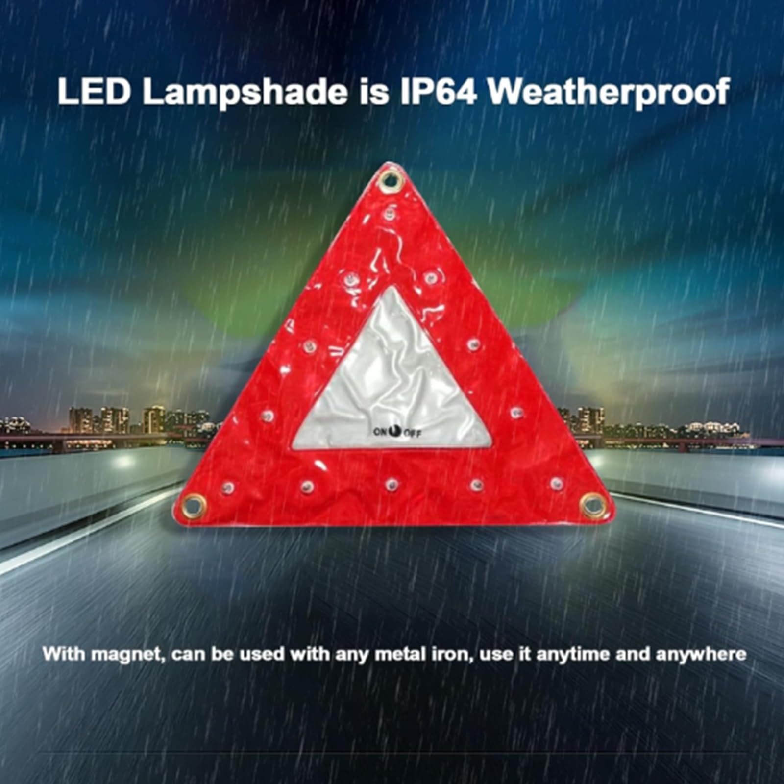 Snapklik.com : LED Guide Sign Warning Light, Collapsible Traffic Guide ...