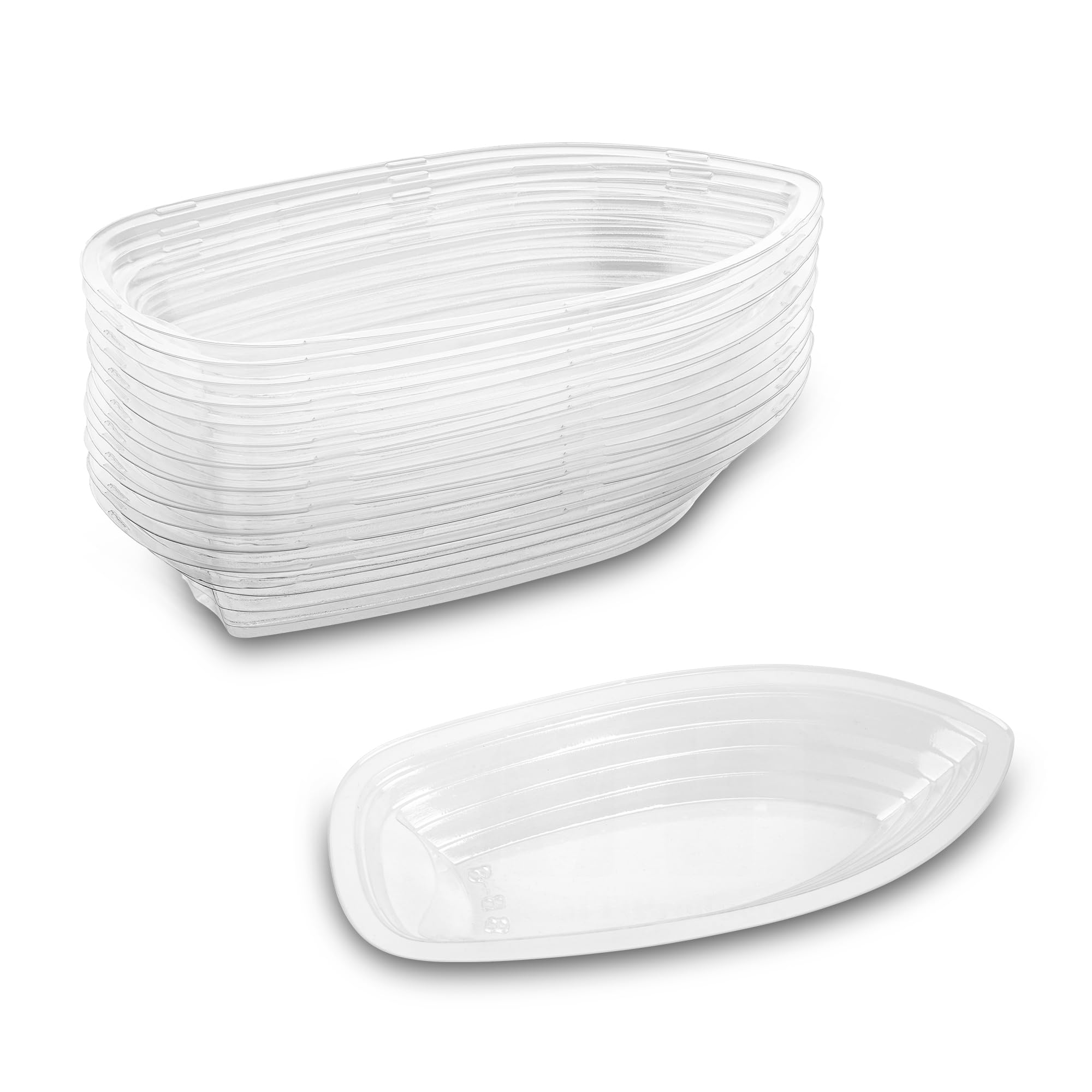Amazon.com: MT Products Clear Plastic Disposable Banana Split Boats 12 ...