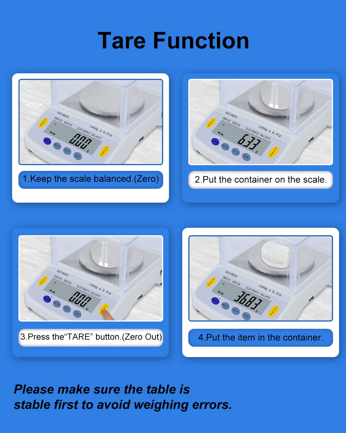 Snapklik.com : Precision Lab Scale 1200gx001 Gram Resolution, 10mg LCD ...