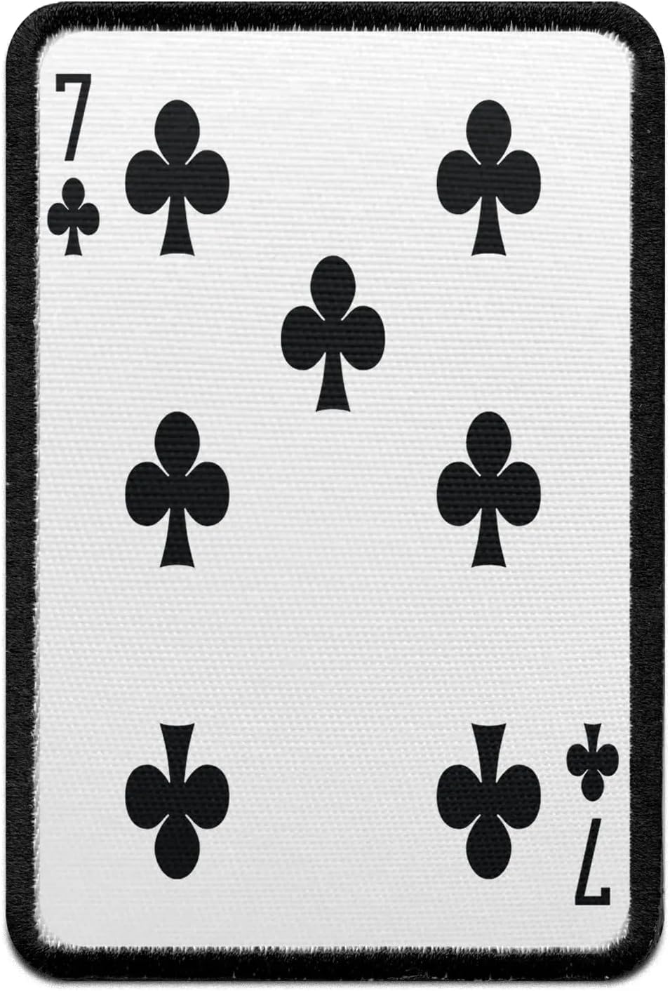 Amazon.com: Seven of Clubs Card Patch Deck Suit Embroidered Iron On Foto
