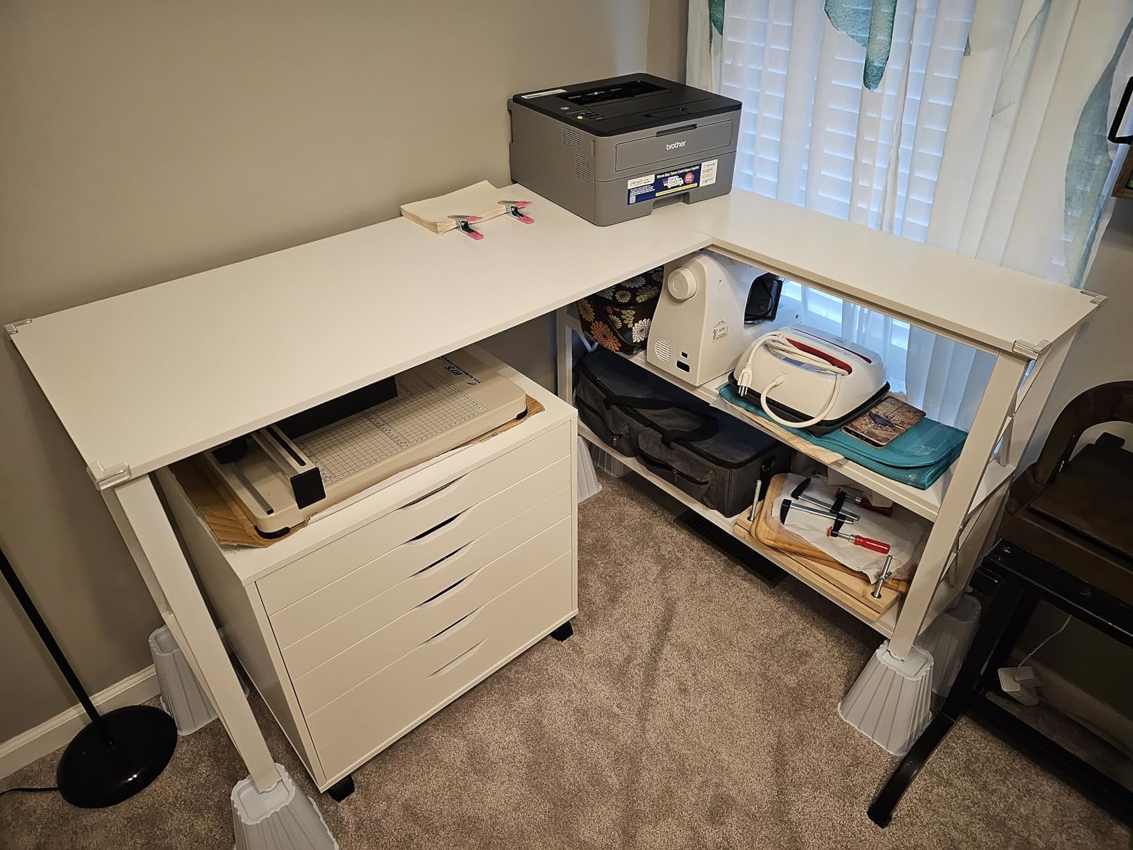 $23/mo - Finance Tribesigns Reversible Industrial L-Shaped Desk with ...