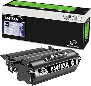 Amazon.com: SLIKIA T640 (64415XA) Black Toner Cartridge, Compatible 1 ...