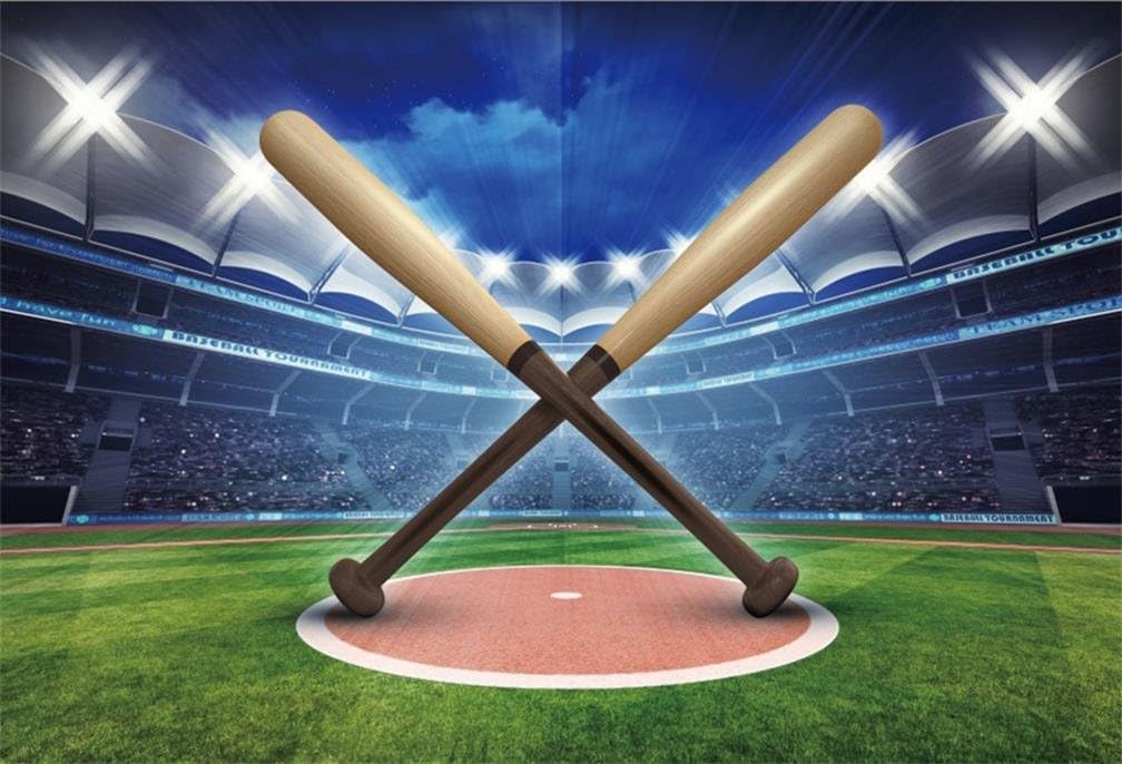 Amazon.com : AOFOTO 6x4ft Baseball Bat Ballpark Background Stadium ...