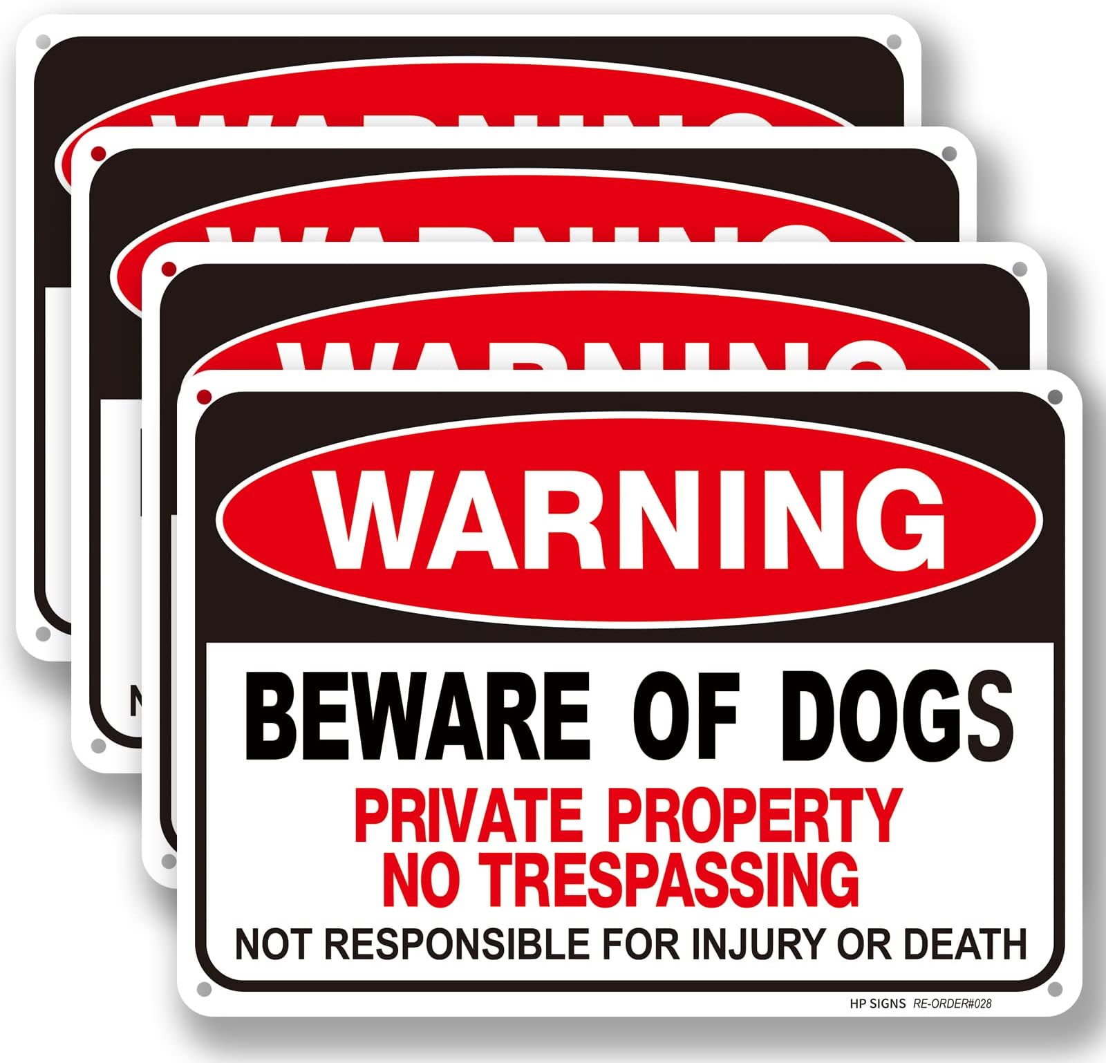 Amazon.com: Beware of Dog Sign Private Property No Trespassing Dog ...